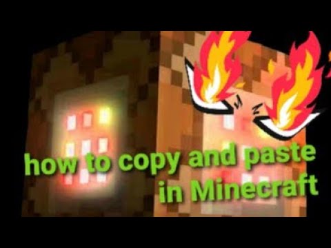 How to copy and paste in Minecraft tutorial - YouTube