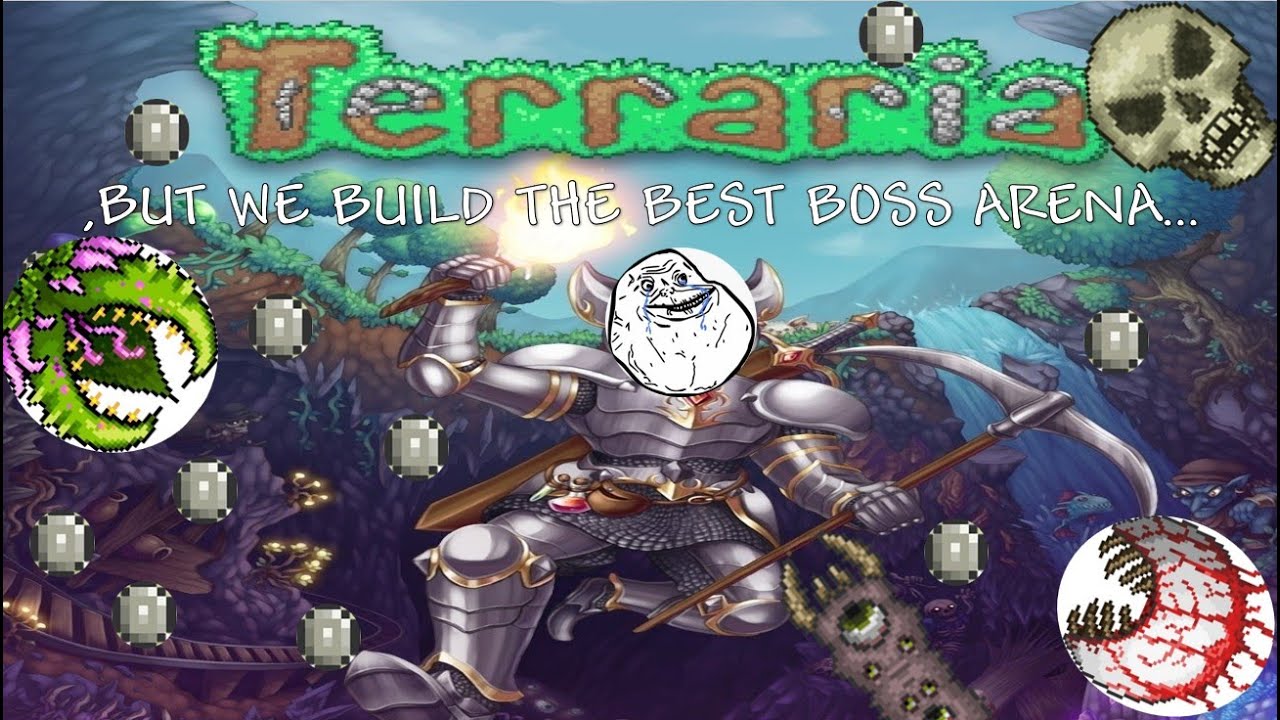 Terraria, but we build the best boss arena... - YouTube