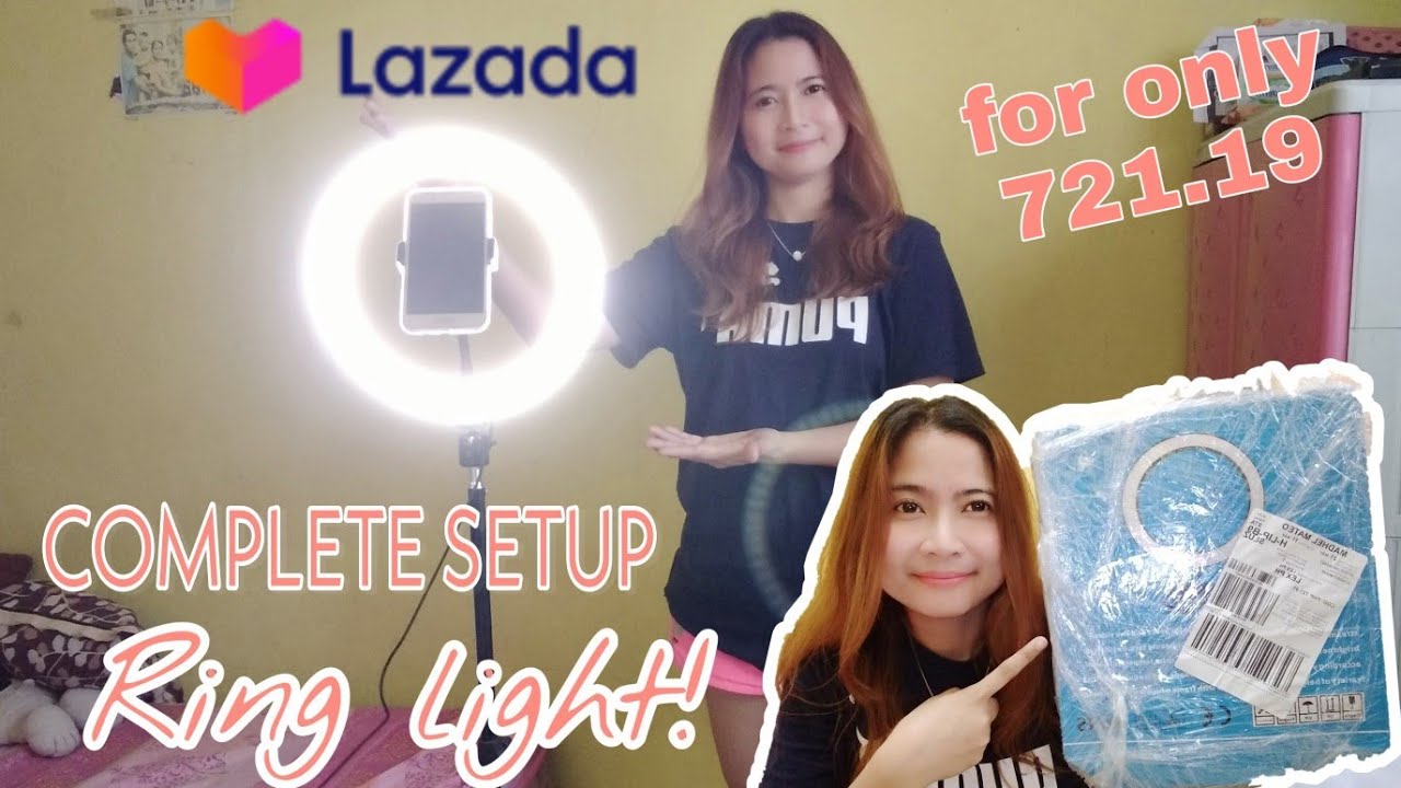 LAZADA RING LIGHT UNBOXING 2020(WORTH IT BA TALAGA?) - YouTube