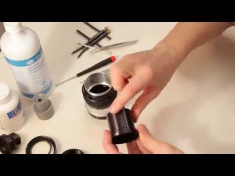 How to Clean Aperture Oil on a Nikon 55mm 3.5 Micro P.C Nikkor Non Ai ...