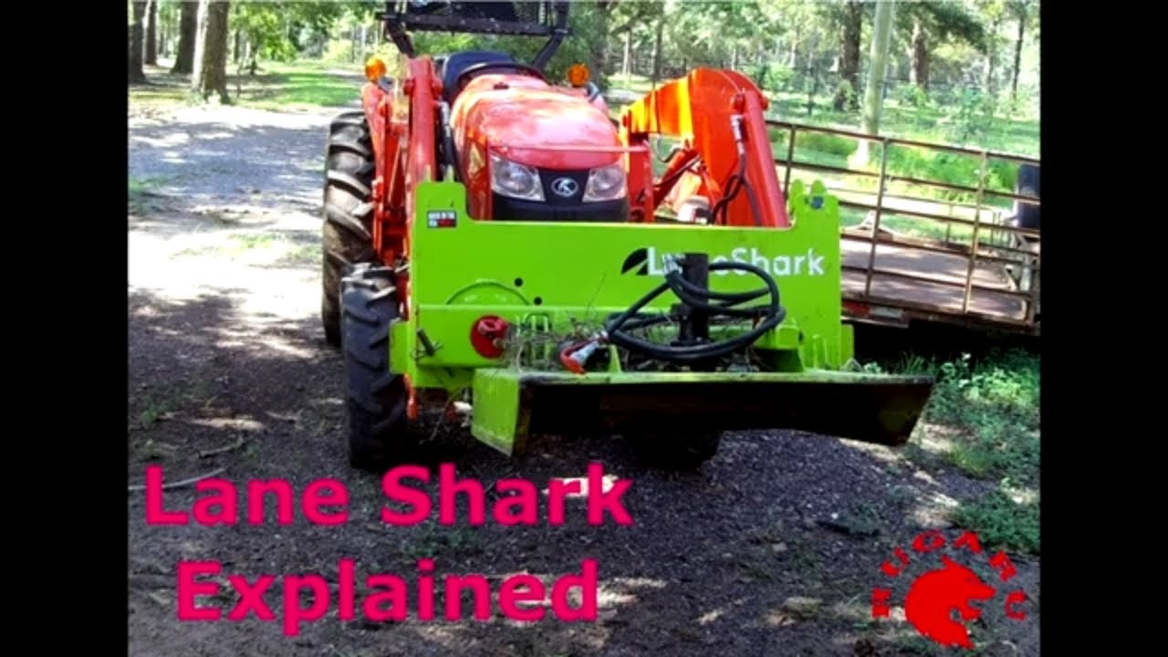 Kubota Tractor Working on the Farm with the Lane Shark - YouTube