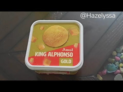 Amul King Alphonso Gold Mango Flavour Icecream unboxing#unboxing - YouTube