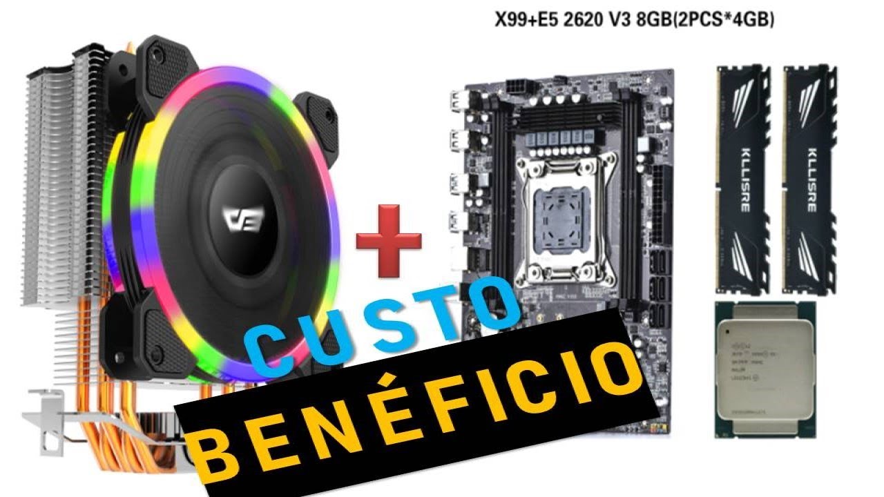 TESTE: Air Cooler Aigo l5 led rbg + kllisre x99, com xeon e5 2620 v3 ...