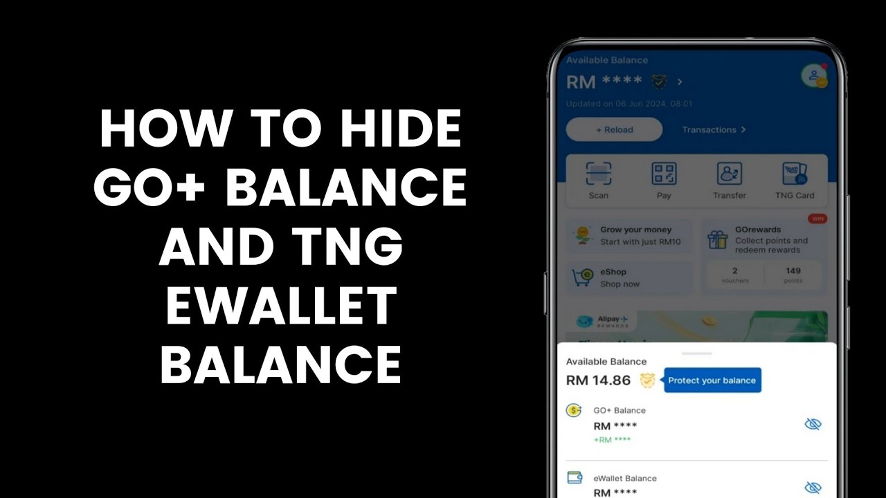 How to hide GO+ Balance and TNG eWallet Balance on the main page of the ...