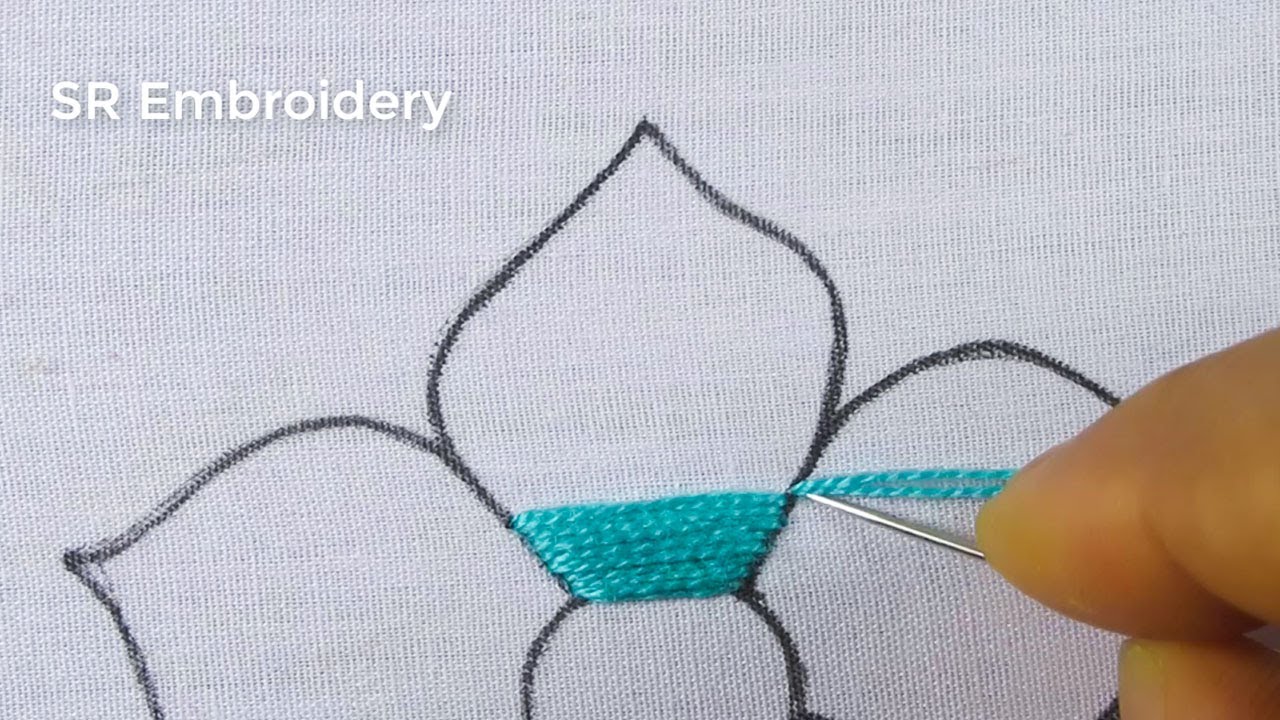 Hand Embroidery New Top Modern Flower Stitch & Colourful Amazing Design ...
