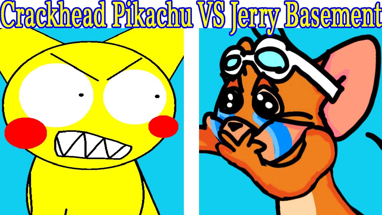 Friday Night Funkin' Crackhead Pikachu VS Jerry Basement (FNF New Mod ...