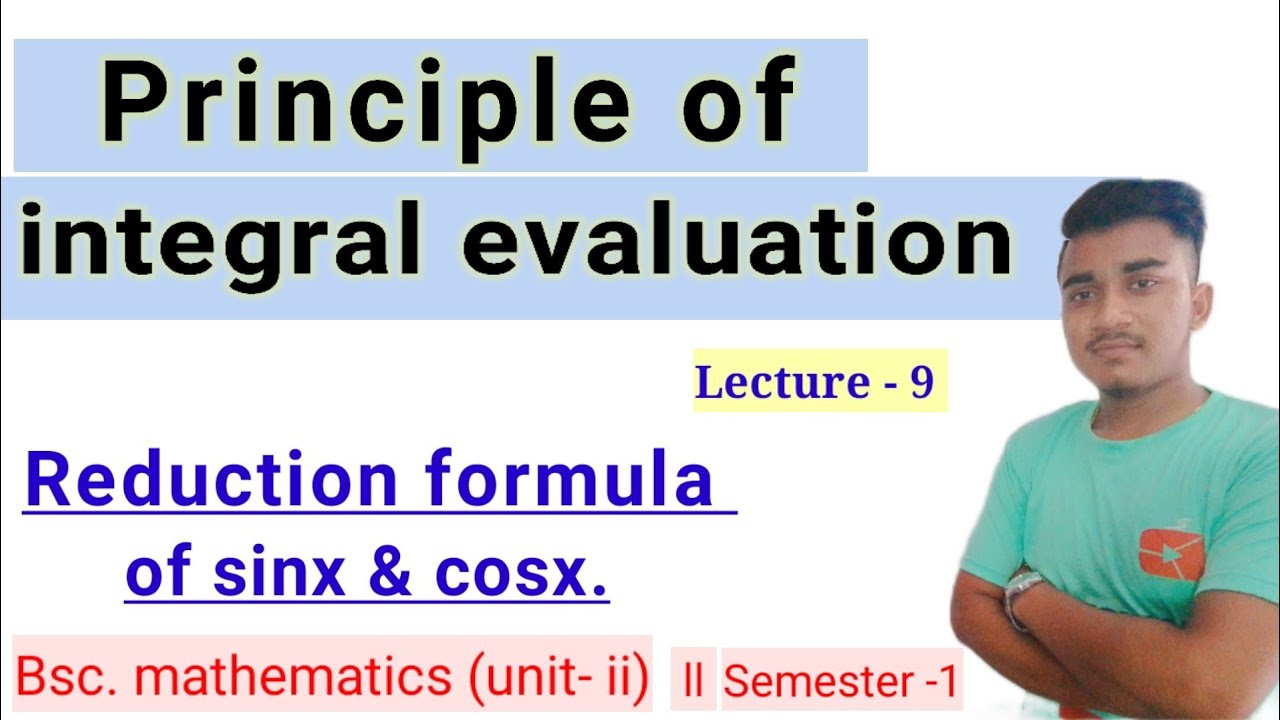 Reduction formula of sinx. cosx ll Reimann's integration ll Bsc ...