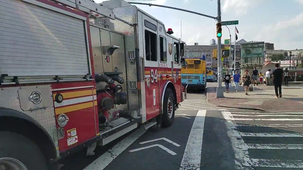 FDNY Engine 94 "Pride Of Hunts Point" Responding And Arriving On Scene ...