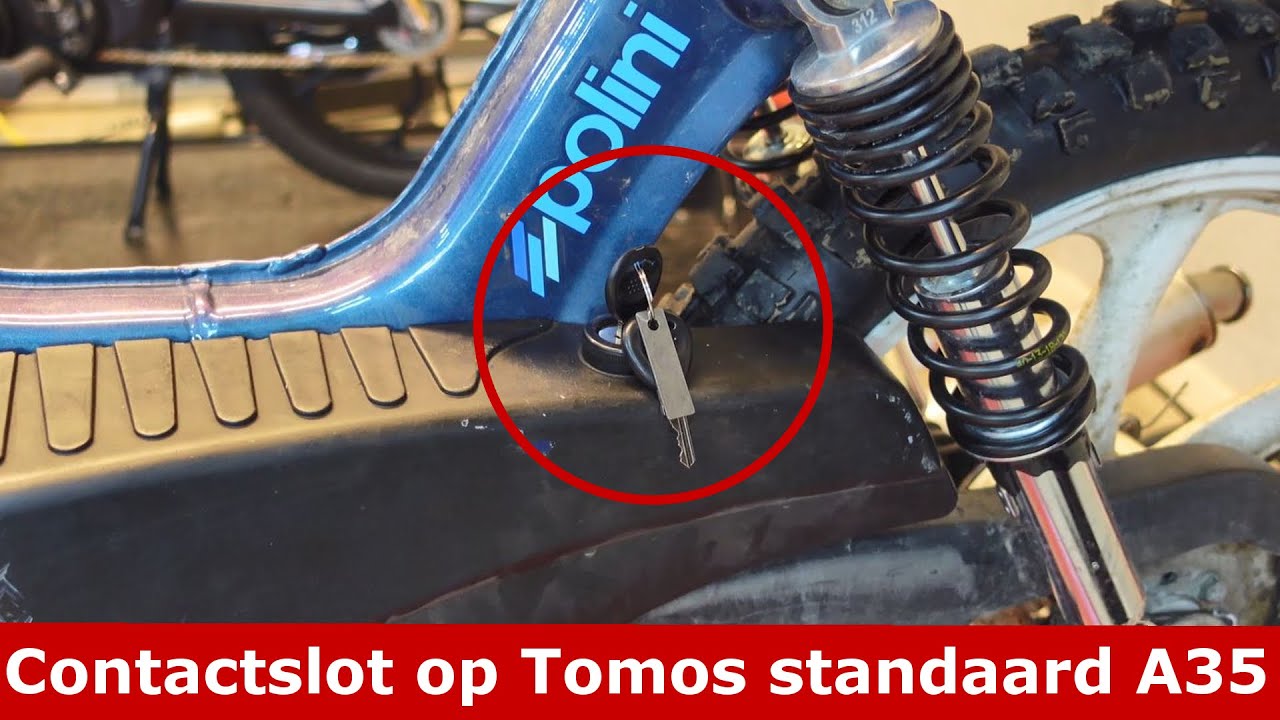 Contactslot op Tomos A35 monteren / aansluiten - YouTube