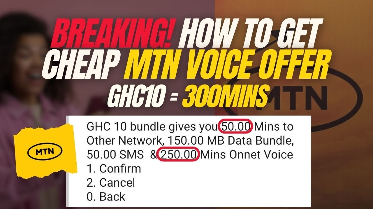 How to get cheap MTN voice offer - YouTube
