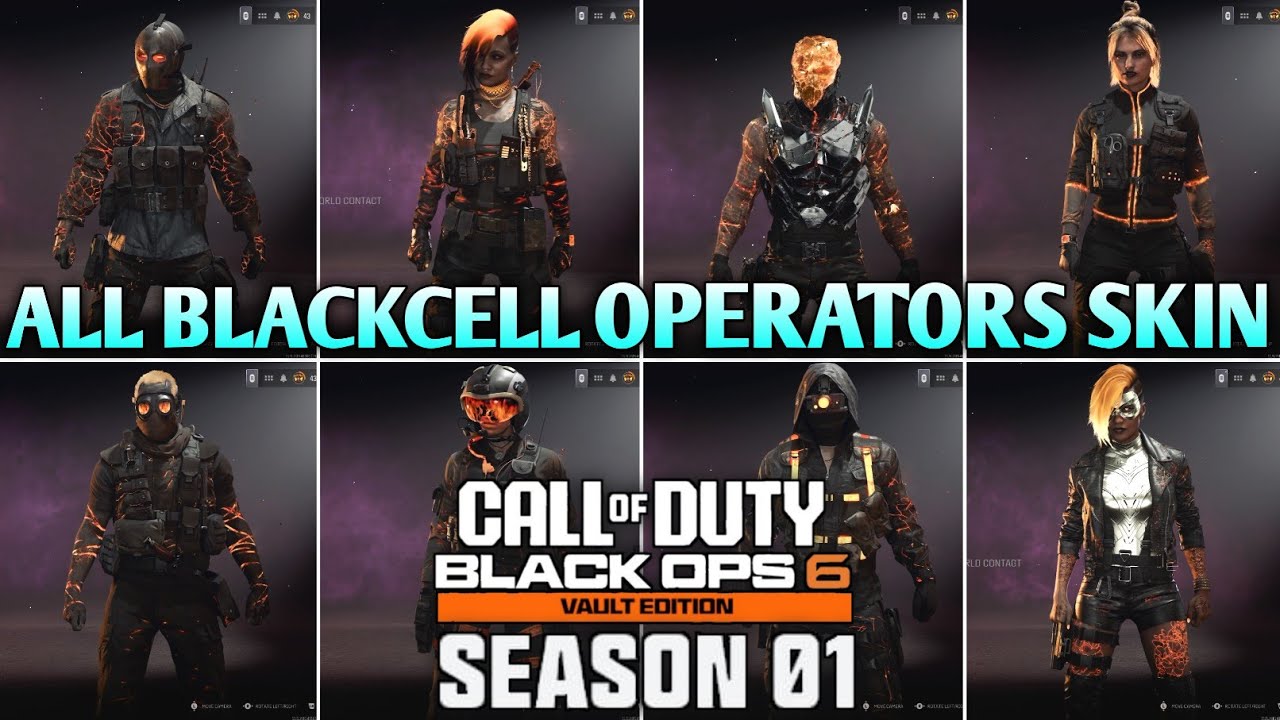 All Blackcell Operator Skins BLACK OPS 6 Season 1 Blackcell Operator ...