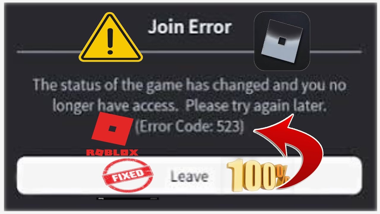 Jak naprawić kod błędu 523 w Roblox (2024)? - YouTube