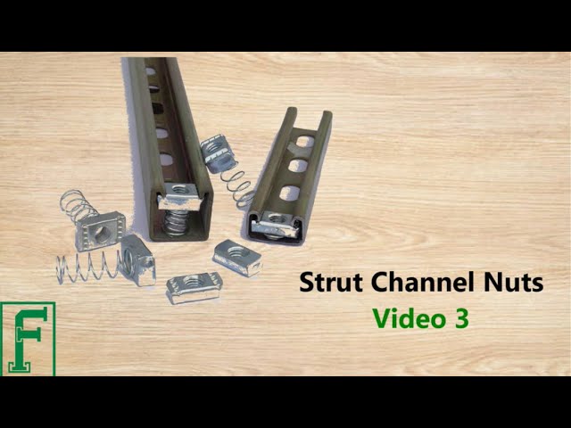 Unistrut Nuts GZBEVITAR Nylon Channel Squeeze Nut With Strut Spring ...