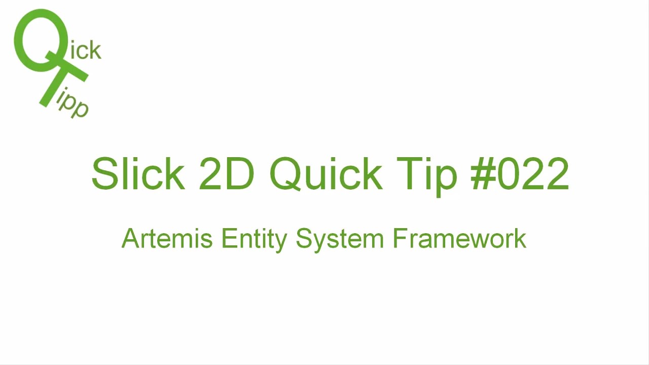 Artemis Entity System Framework - Slick 2D Quick Tip #022 - YouTube