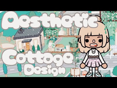 Toca boca aesthetic cottage house. Design tutorial - YouTube