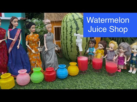Barbie doll videos Tamil - Episode 25 | Watermelon Juice Shop #barbie #chintu#bunty