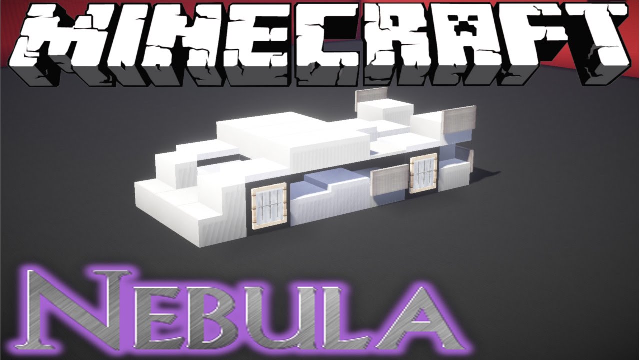 Minecraft Vehicle Tutorial - How to Build : Nebula. - YouTube