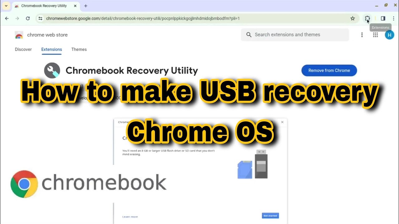 How to Make USB Chrome OS recovery | Chromebook - YouTube