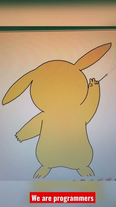 Pikachu | Python turtle | we are programmers | #pikachu - YouTube