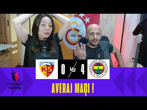 KAYSERİSPOR 0-4 FENERBAHÇE MAÇ TEPKİ VİDEOSU🔥FENERBAHÇE YARIŞTAN KOPMADI !