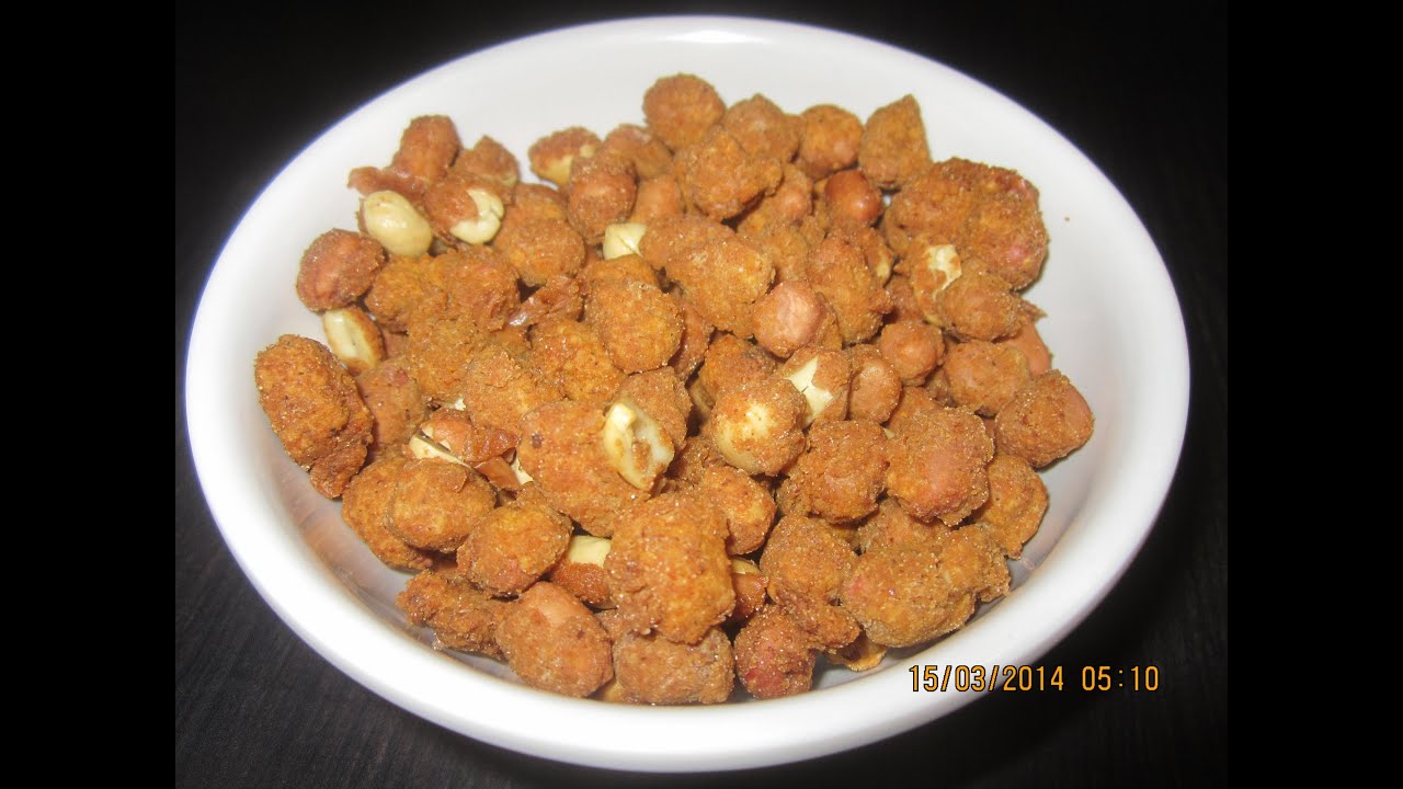 Masala Peanut or Masala Kadalai or Kadalai Pakoda or Peanut Pakoda (in ...
