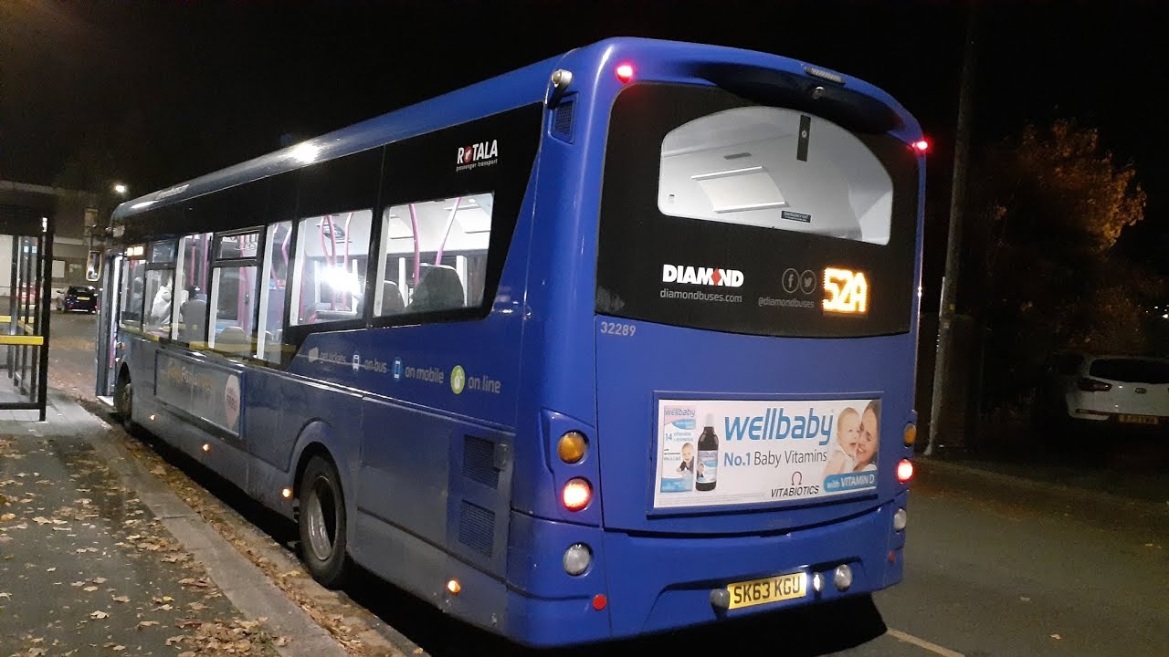 *RE-ROUTE* Full Journey on Diamond Rotala from Redditch Kingfisher Bus ...