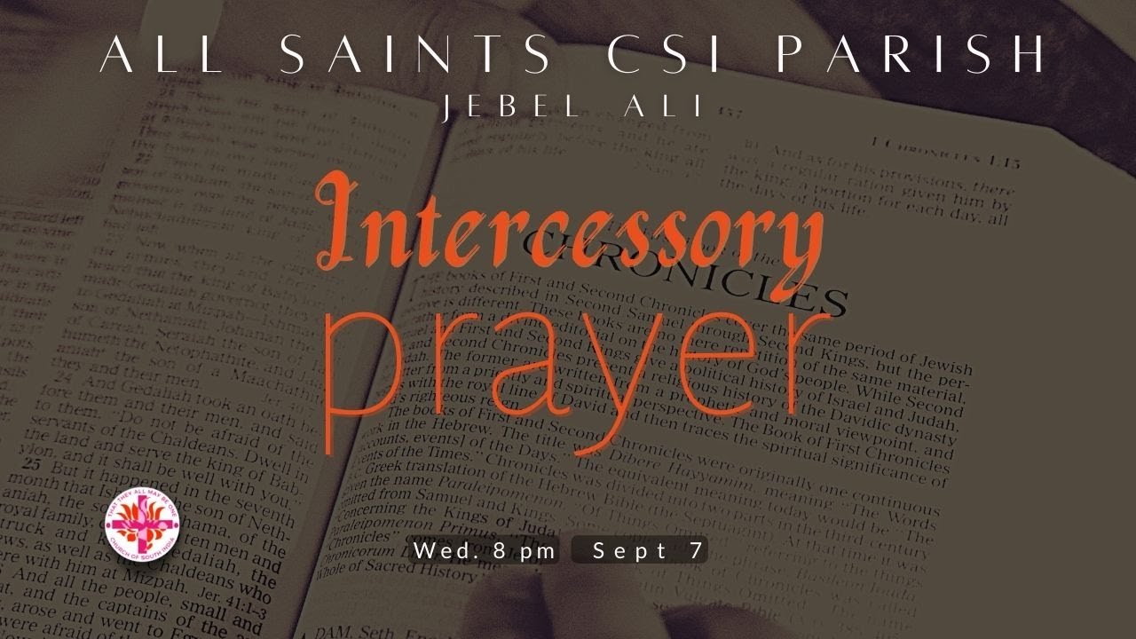 Intercessory Prayer -Sept 7 - YouTube
