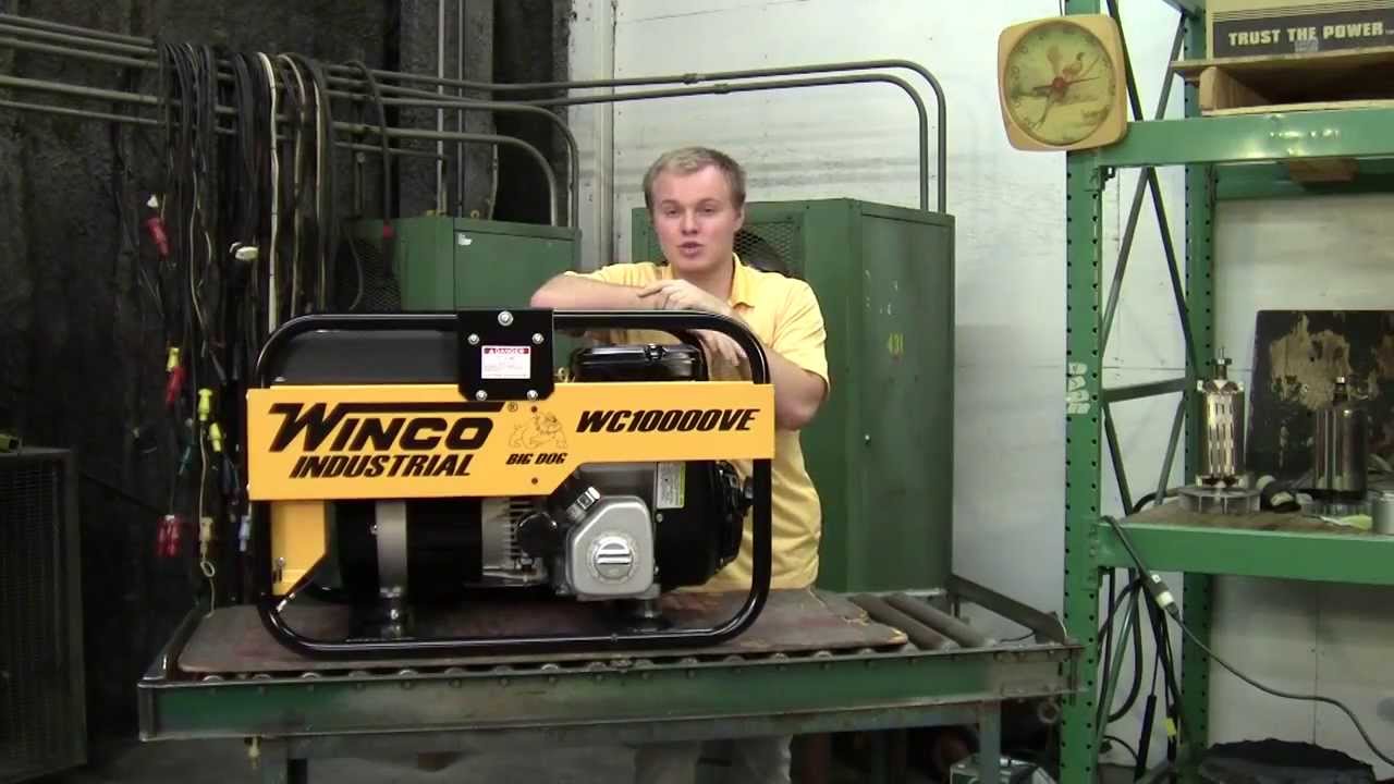 Winco WC10000VE - Power Generator - YouTube