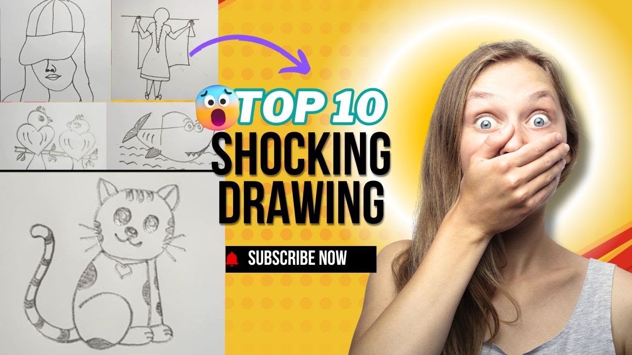 Top10 shocking drawing - YouTube
