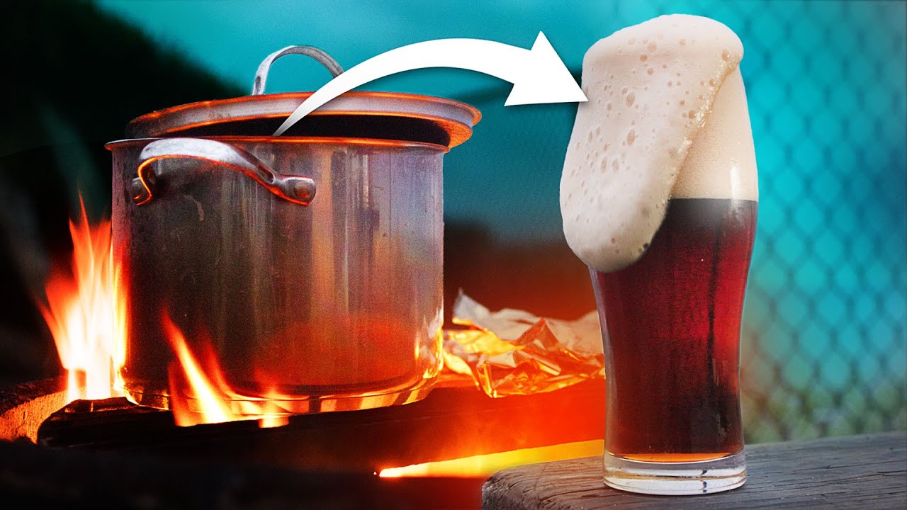 CAMPFIRE BREWING CHALLENGE — Make Beer Outdoors! - YouTube
