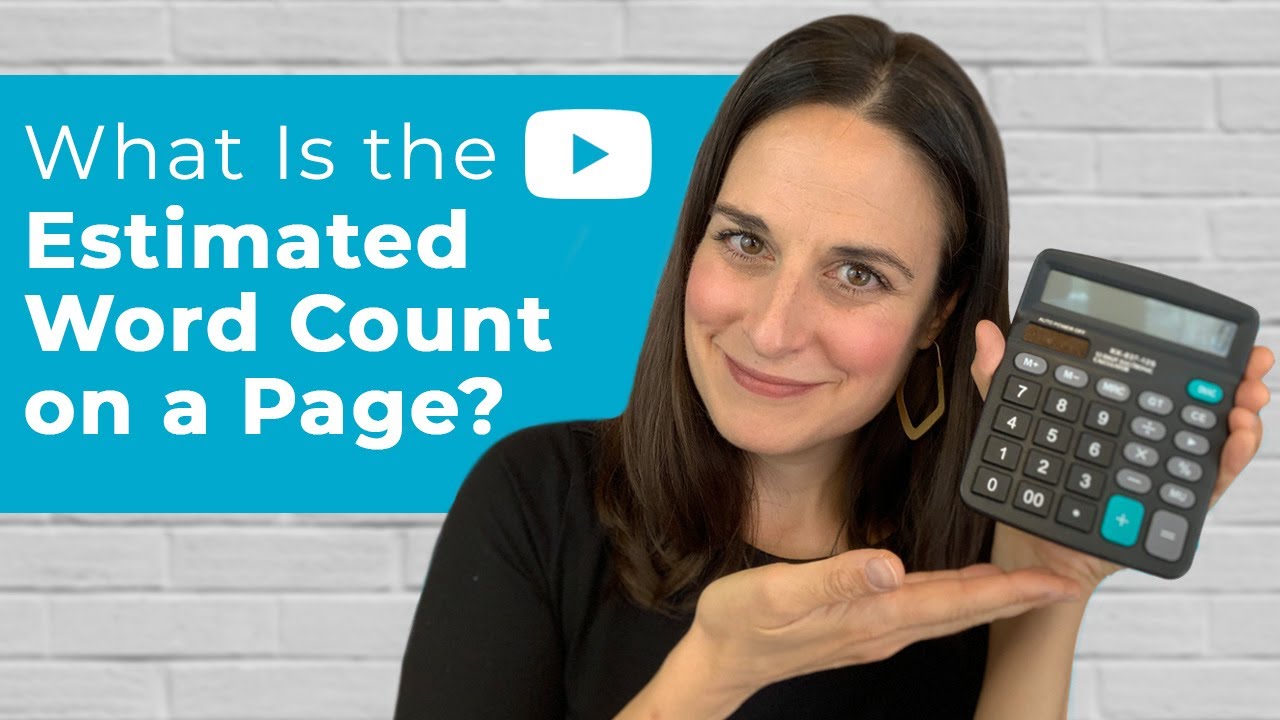 What Is the Estimated Word Count on a Page? - YouTube