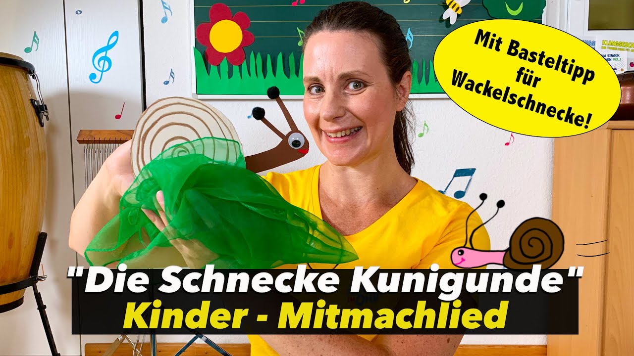 "Die Schnecke Kunigunde" | Kinderlied | Mitmachen | KITA | Simone ...