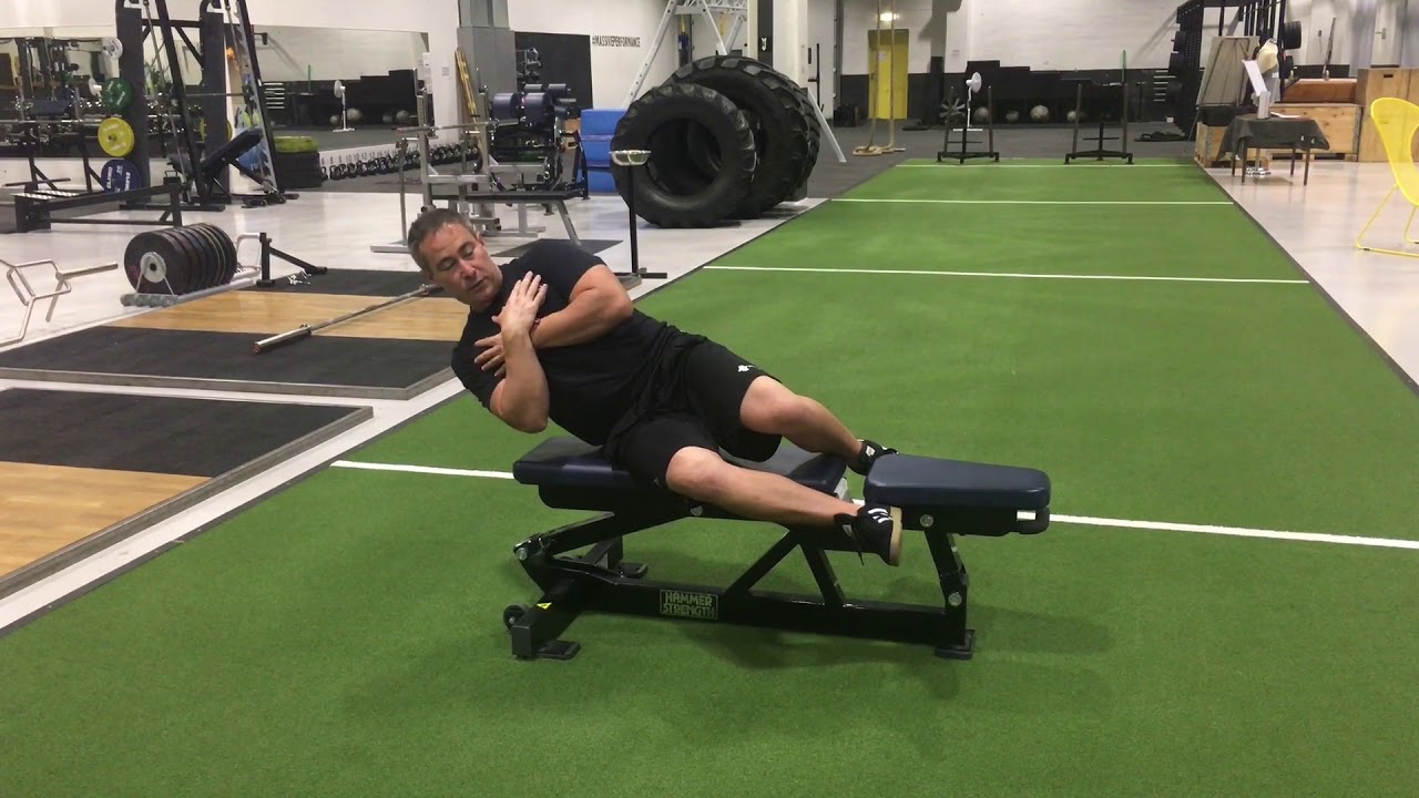 Abdominal Exercise: Off-Bench Later Core Hold - YouTube