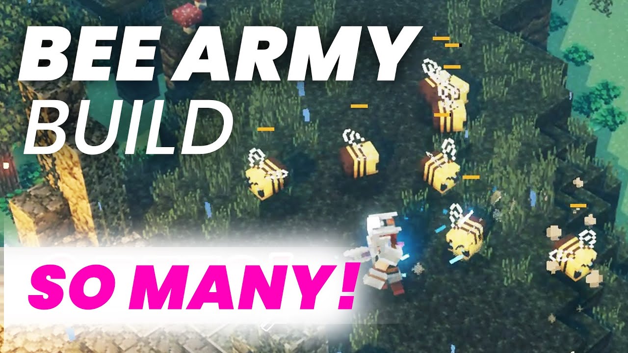Minecraft Dungeons BEES SWARM BUILD - Tumble Bee/Busy Bee/Armor Perk ...