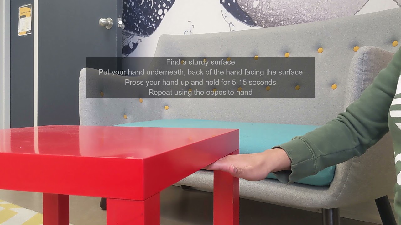 Extension Isometric Hold for Wrist Strengthening - YouTube