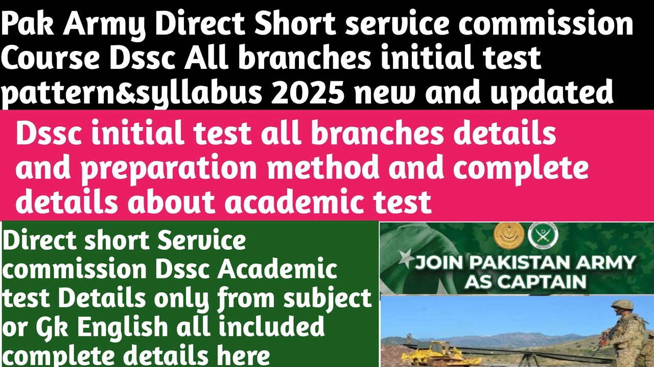 Direct short service commission Course Dssc All branches initial ...
