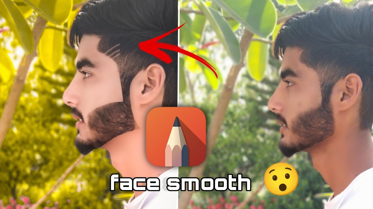sketchbook face smooth edting picsart retching 😯 smooth 1 million view ...