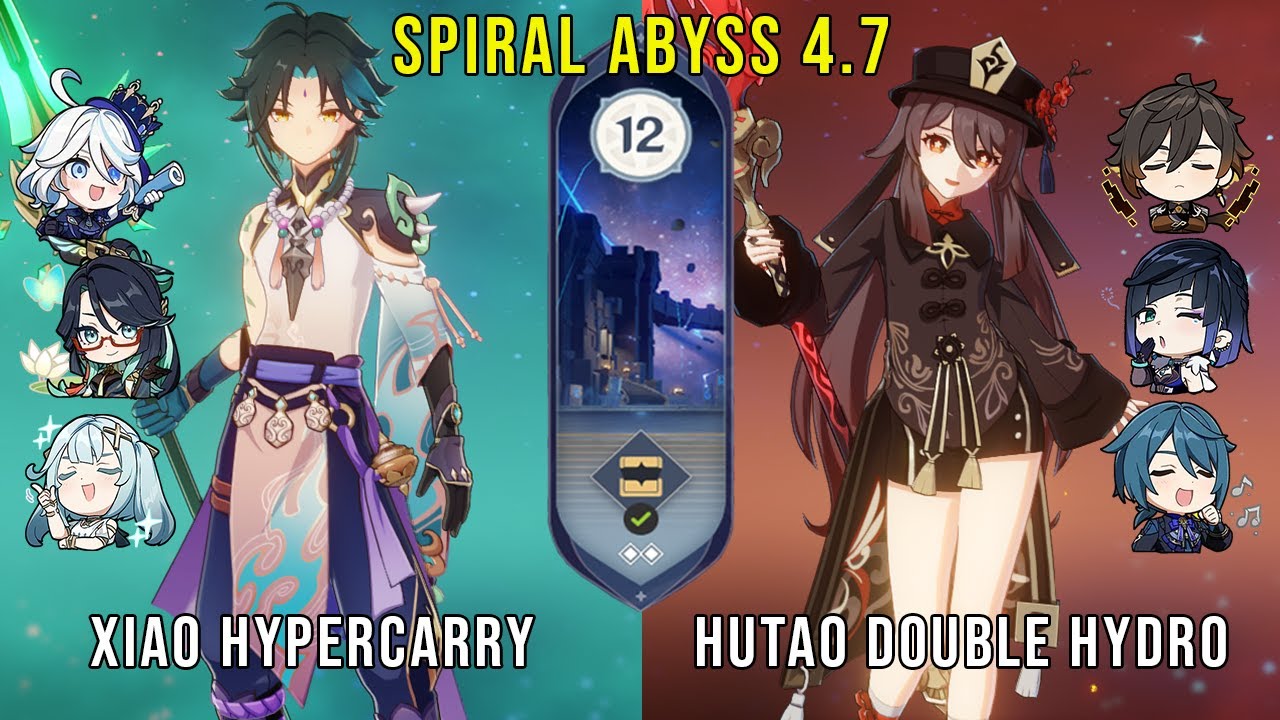 C0 Xiao Hypercarry and C1 Hutao Double Hydro | Genshin Impact Abyss 4.7 ...