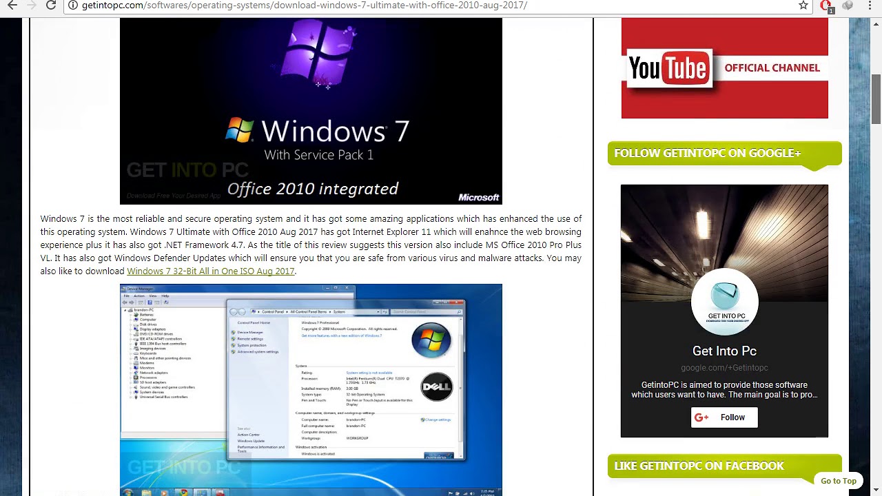 How to Download Windows 7 for PC - YouTube