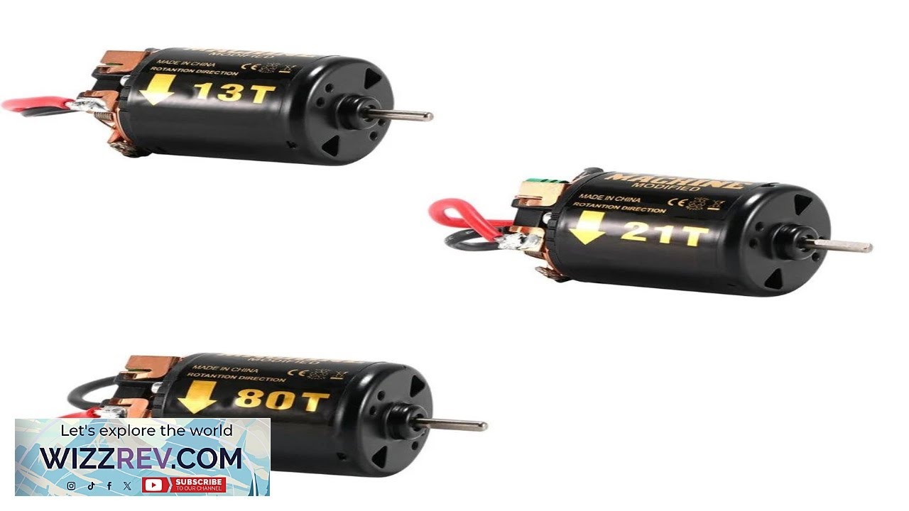 RC Car 540 Brushed Motor 13T/21T/35T/45T/55T/80T for 1:10 RC Crawler ...