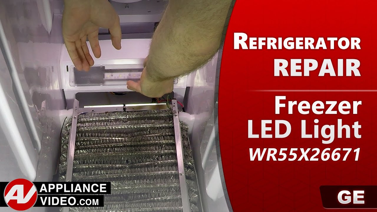 GE Refrigerator - No Light in Unit - LED Light Board Repair - YouTube