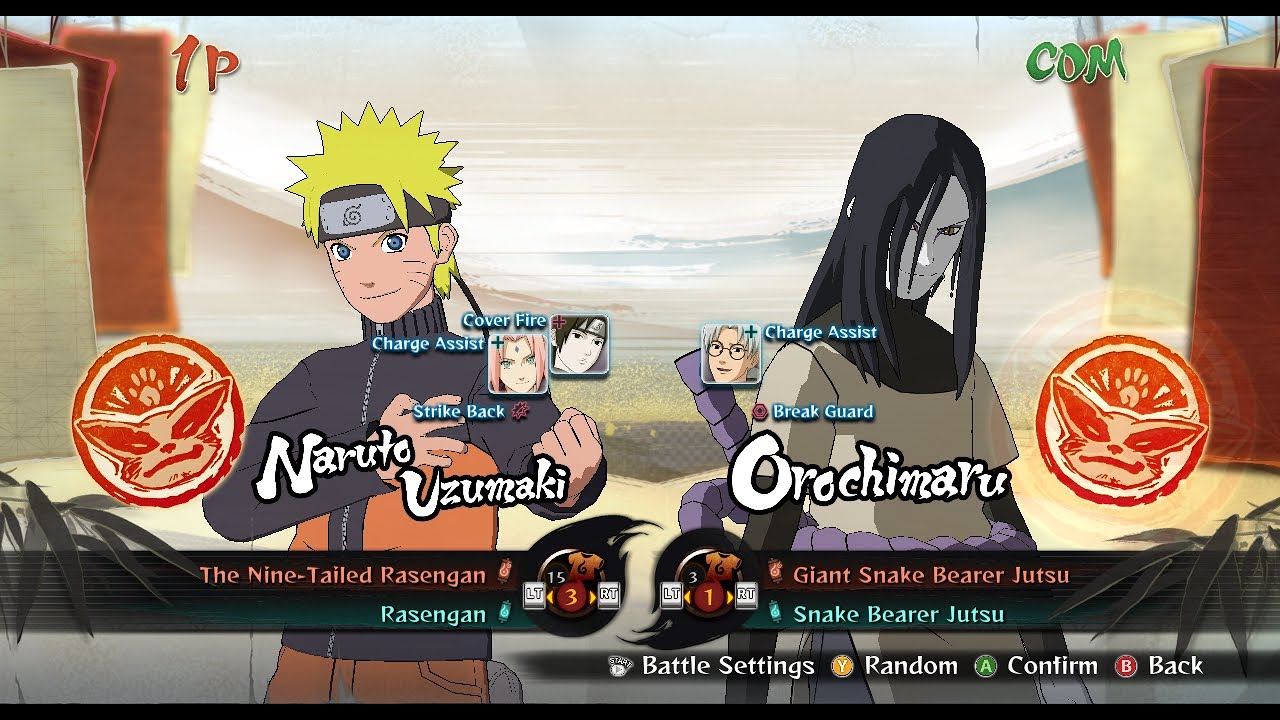 Naruto vs Orochimaru NARUTO SHIPPUDEN: Ultimate Ninja STORM 4 Dificulty ...
