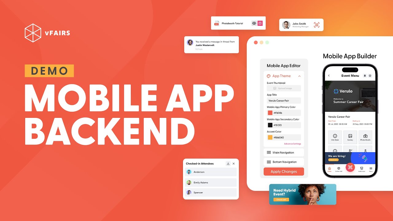How to Set up Your vFairs Event Mobile App? - YouTube