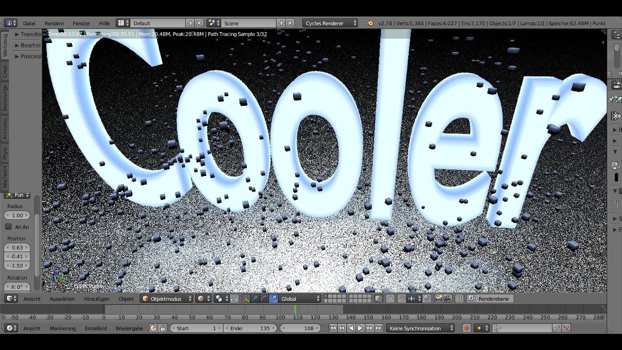 Blender Tutorial : Blender Tutorial Text Animation - YouTube
