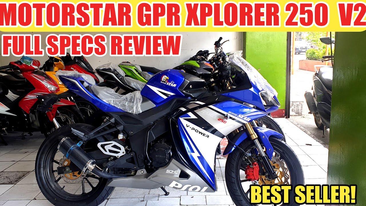 MOTORSTAR GPR XPLORER 250 V2 FULL SPECS AT PRESYO - YouTube