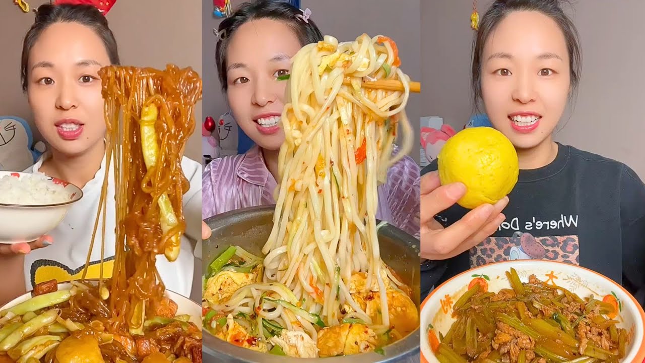 Extreme Chinese Mukbang – Giant Noodles, Fried Balls & Big Chili Bites ...