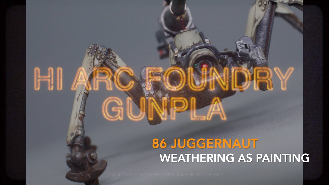 86 Anime Juggernaut │Bandai Plastic Model kit│4K│Weathering as paint ...