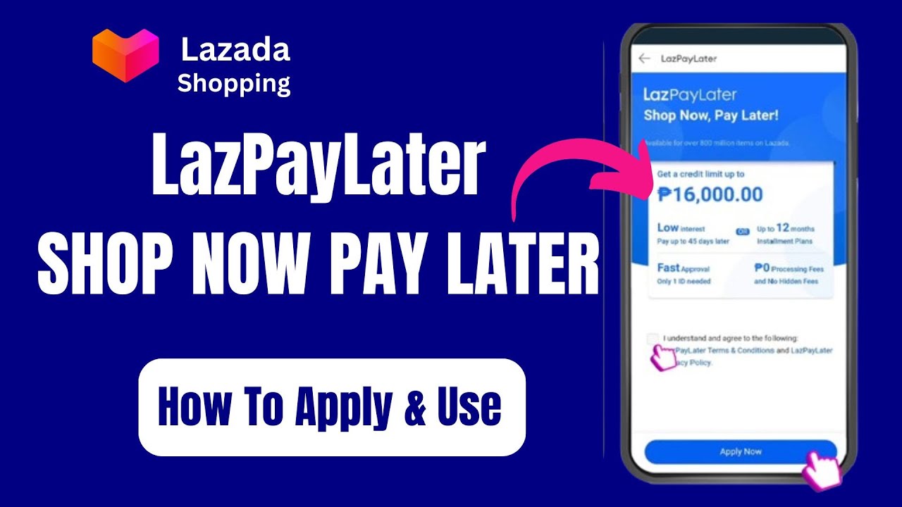 LazPayLater LAZADA PAY LATER Shop now Pay Later Paano Mag Apply A ...