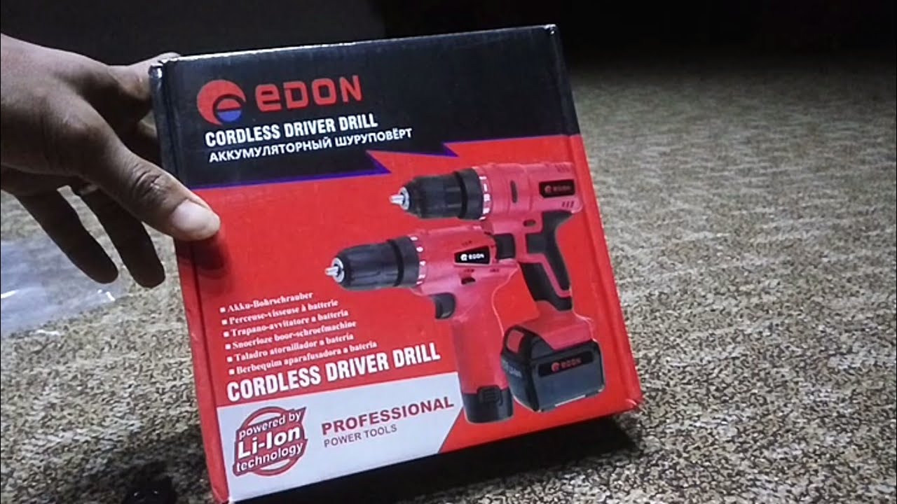 Edon Cordless driver drill CF1201 12V | Unboxing | Hands on | Review ...