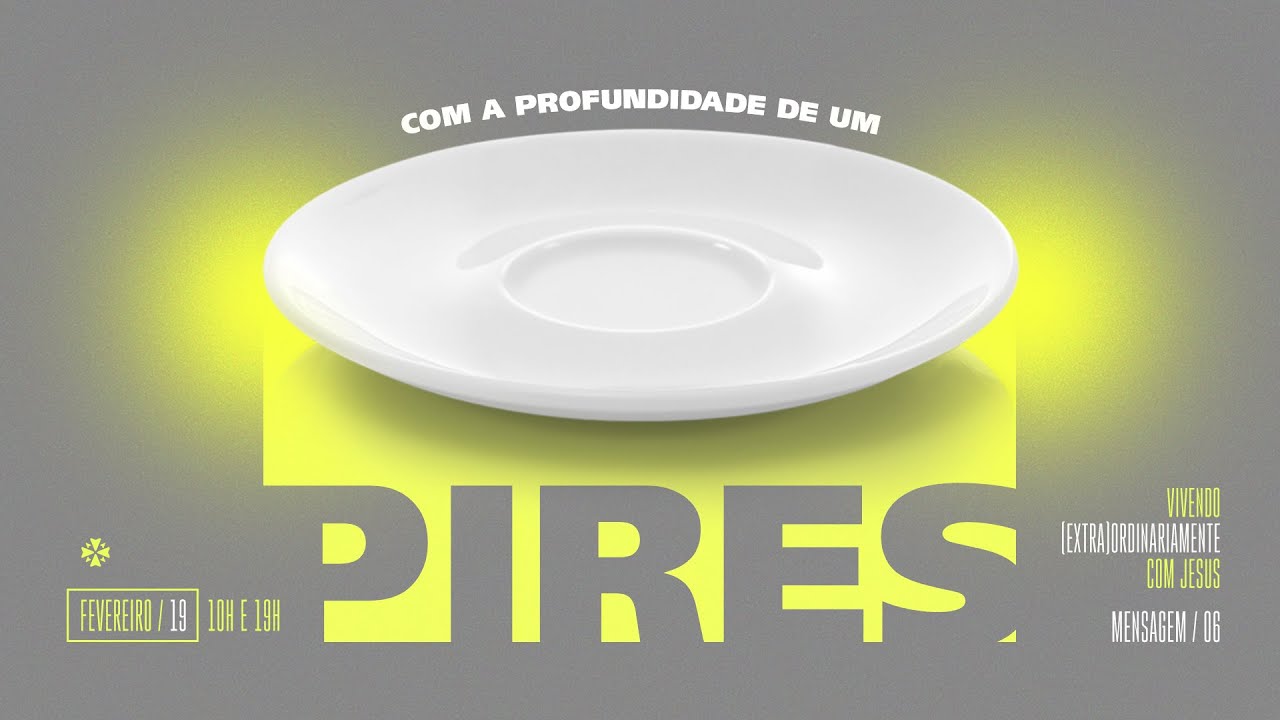 Com a profundidade de um pires - YouTube